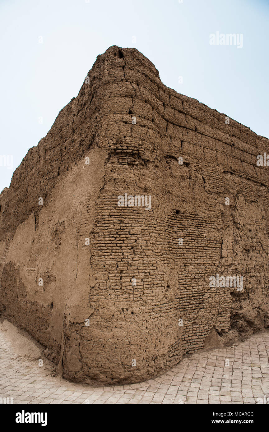 Wall of Narin Castle, Meybod, Yazd province, Iran Stock Photo - Alamy