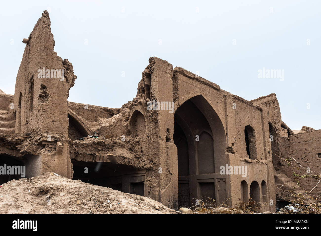 Ancient street in the city of Meybod,Iran Stock Photo - Alamy