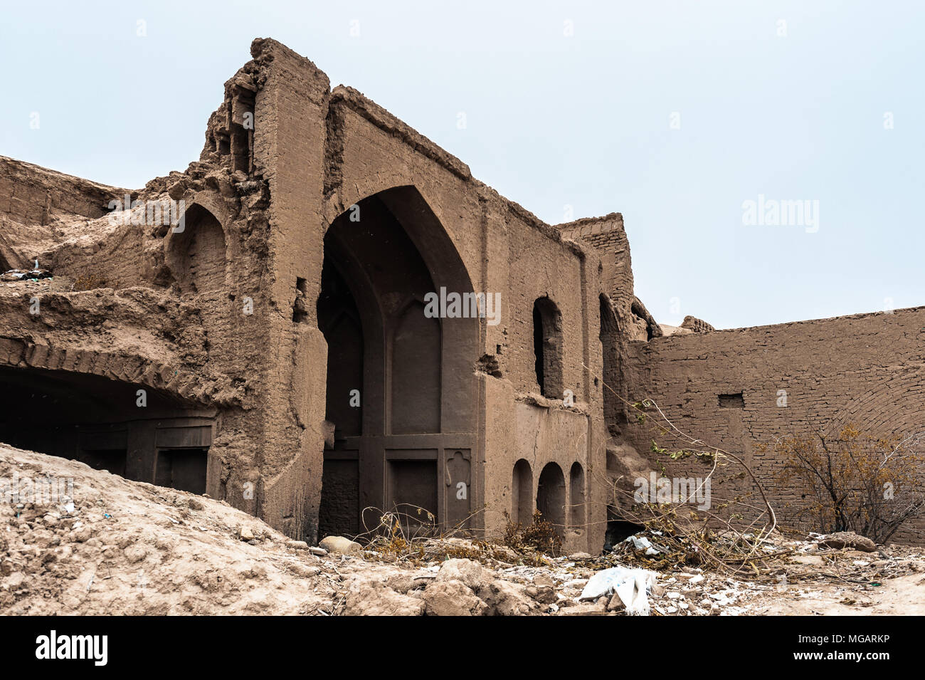 Ancient street in the city of Meybod,Iran Stock Photo - Alamy