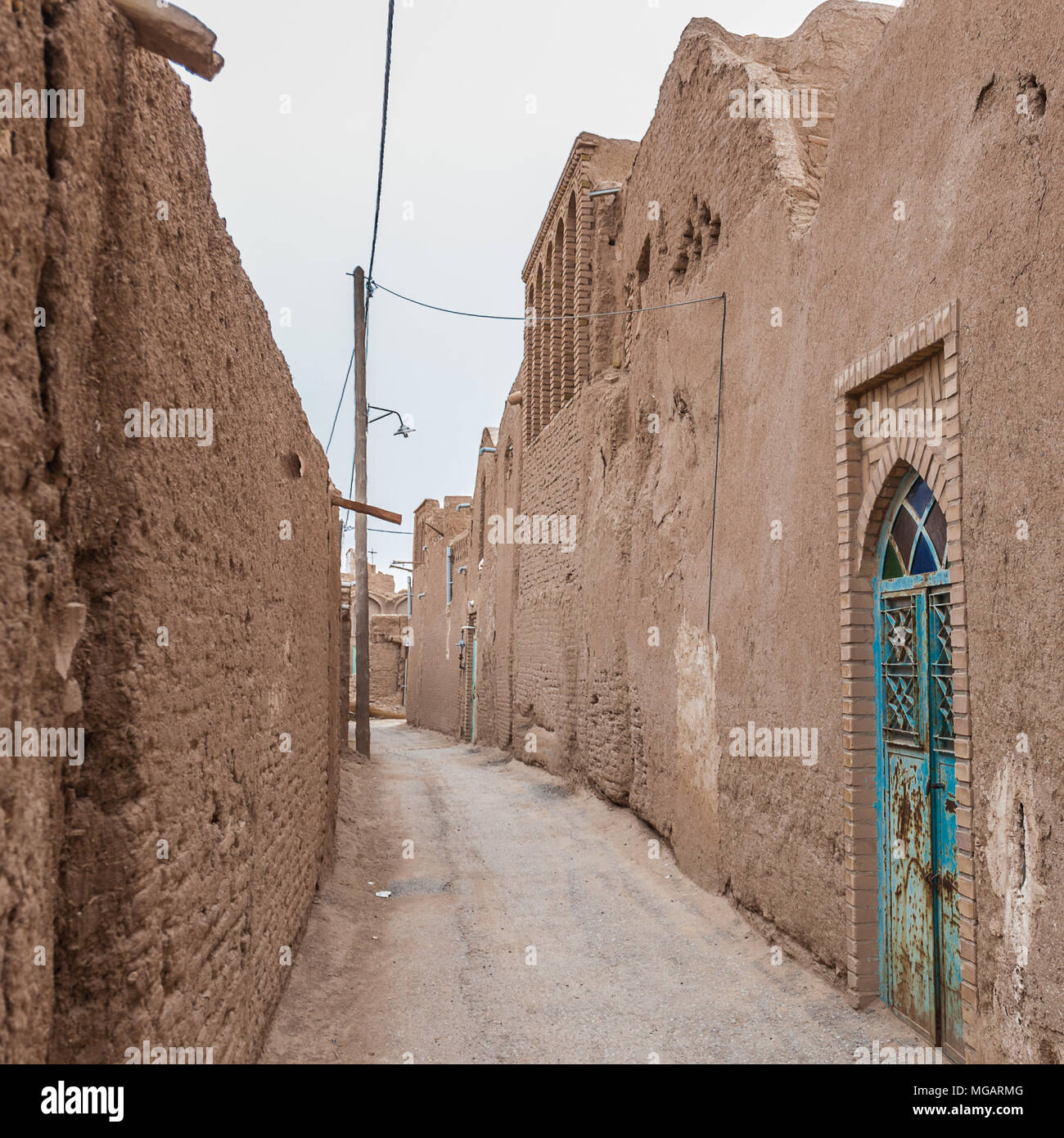 Ancient street in the city of Meybod,Iran Stock Photo - Alamy