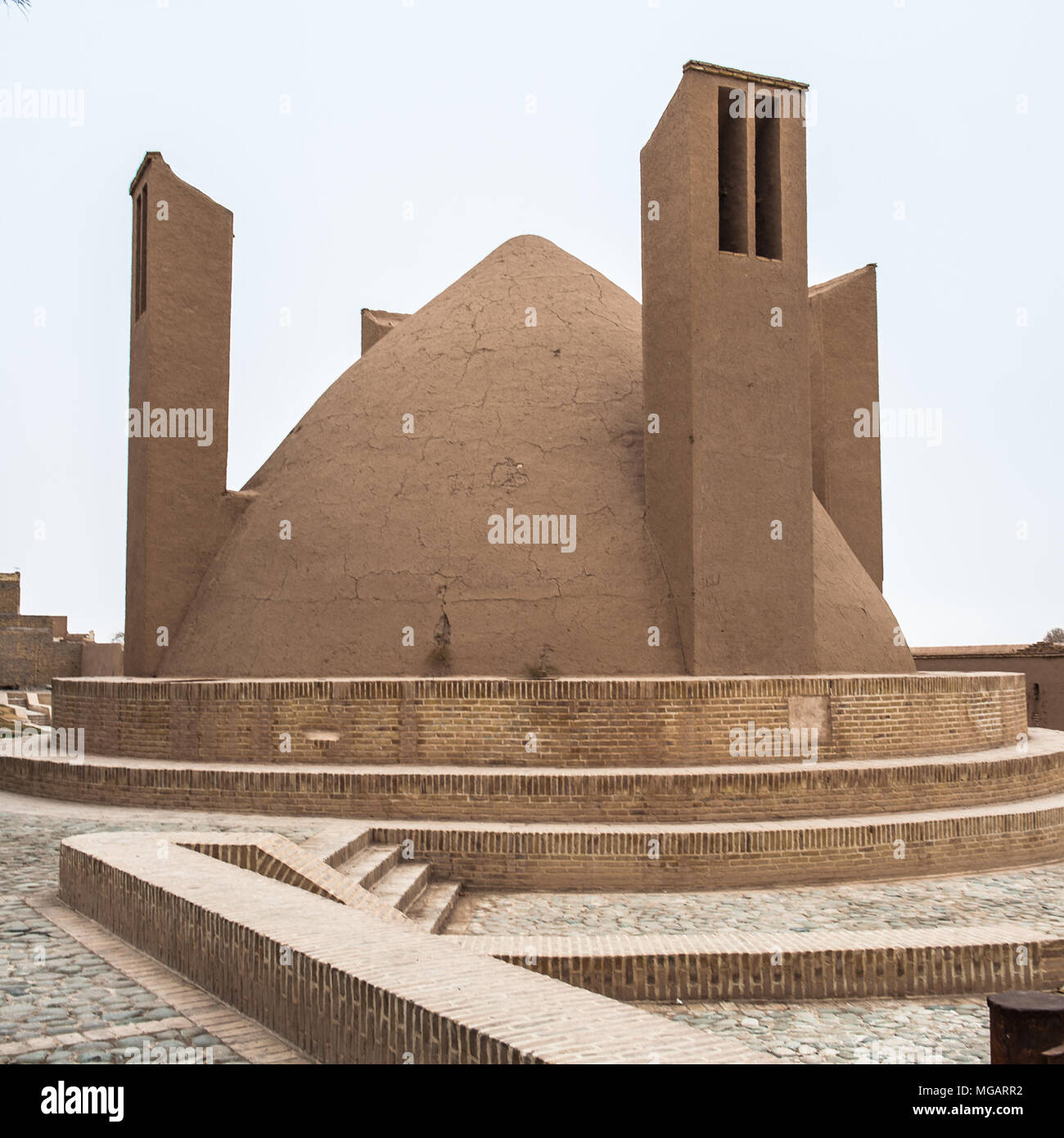 Ancient huge fridge for cooling air and water in Iran Stock Photo - Alamy