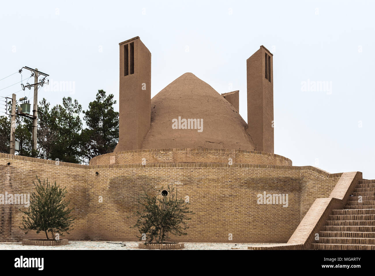 Ancient huge fridge for cooling air and water in Iran Stock Photo - Alamy