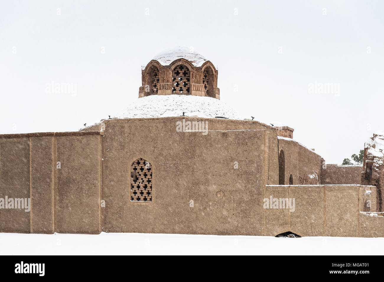 Jameh Mosque of Nain, the grand, congregational mosque of Nain city ...