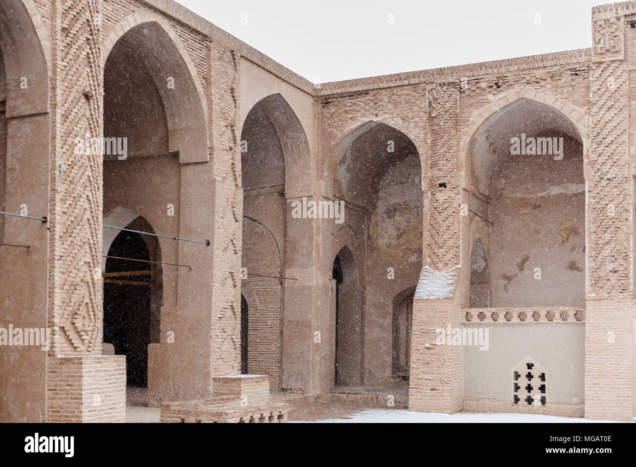 Jameh Mosque of Nain, the grand, congregational mosque of Nain city ...