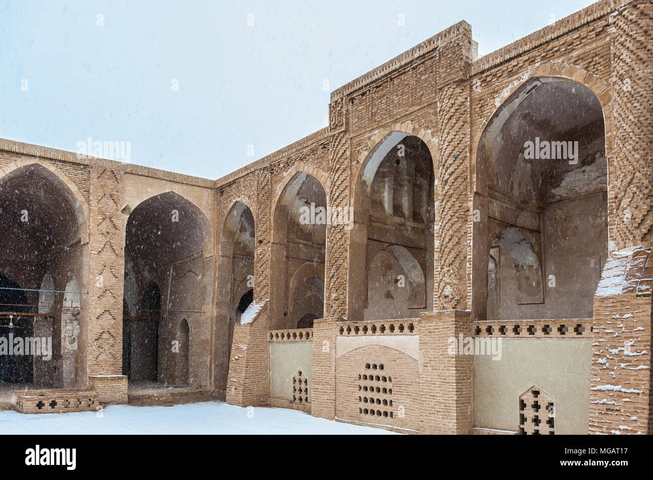Jameh Mosque of Nain, the grand, congregational mosque of Nain city ...