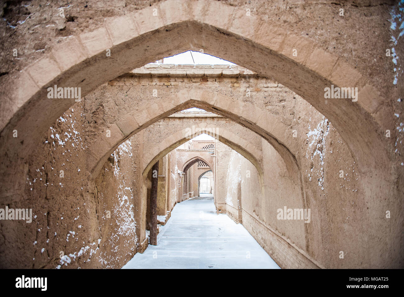 Jameh Mosque of Nain, the grand, congregational mosque of Nain city ...