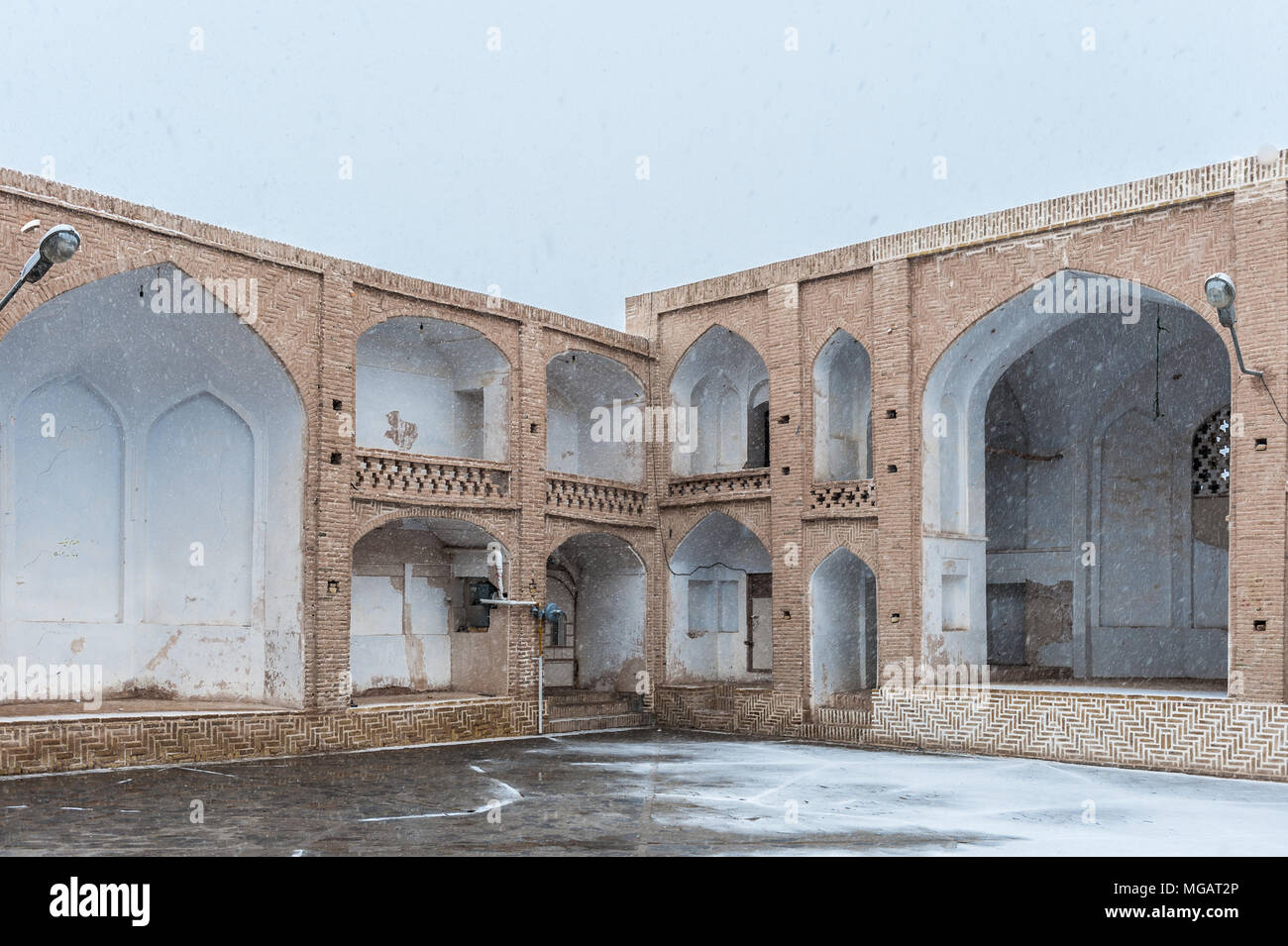 Jameh Mosque of Nain, the grand, congregational mosque of Nain city ...