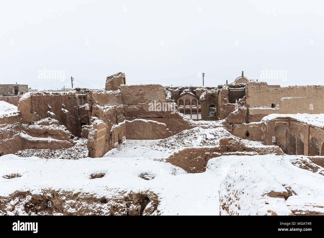 Winter in the ancient city of Iran called Naein Stock Photo - Alamy