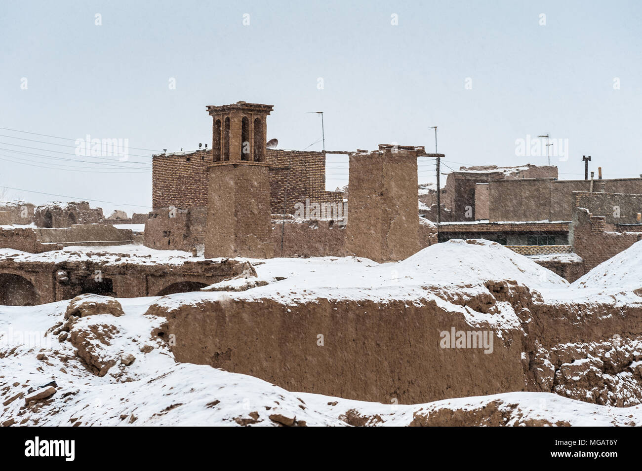 Old city of Nain in Iran in winter Stock Photo - Alamy