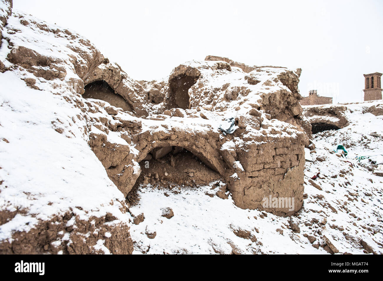 Old city of Nain in Iran in winter Stock Photo - Alamy