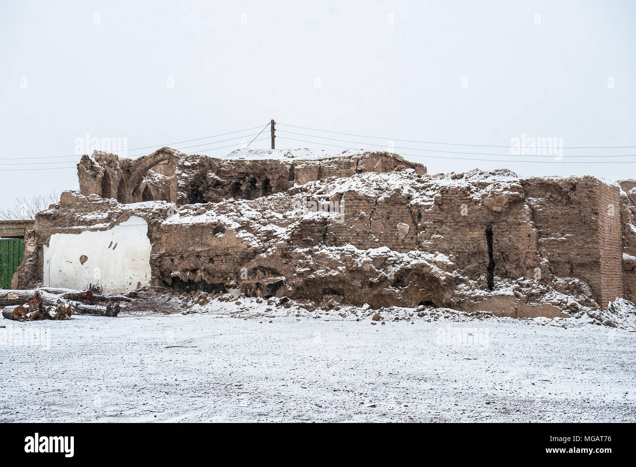 Old city of Nain in Iran in winter Stock Photo - Alamy