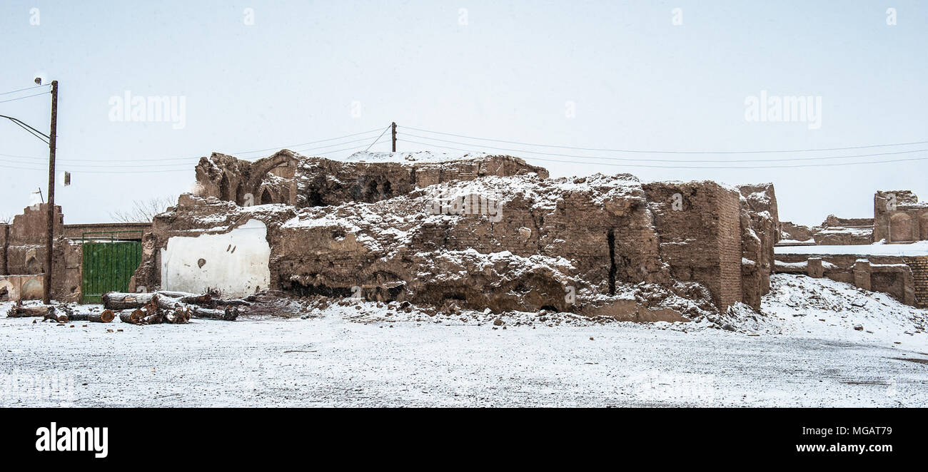 Old city of Nain in Iran in winter Stock Photo - Alamy
