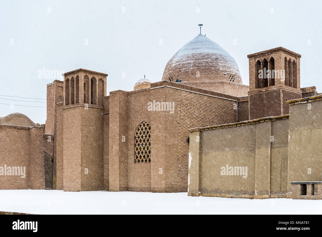 Castle of Narenj, Iran in winter Stock Photo - Alamy