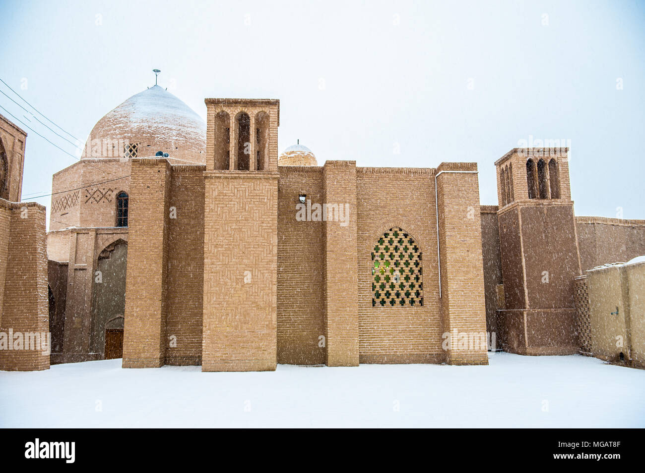 Castle of Narenj, Iran in winter Stock Photo - Alamy