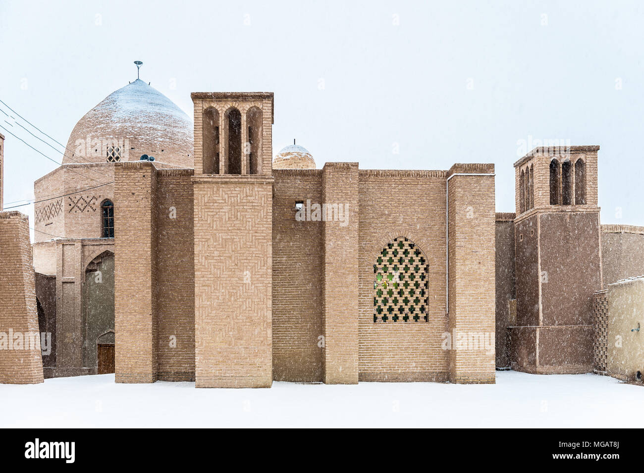 Castle of Narenj, Iran in winter Stock Photo - Alamy