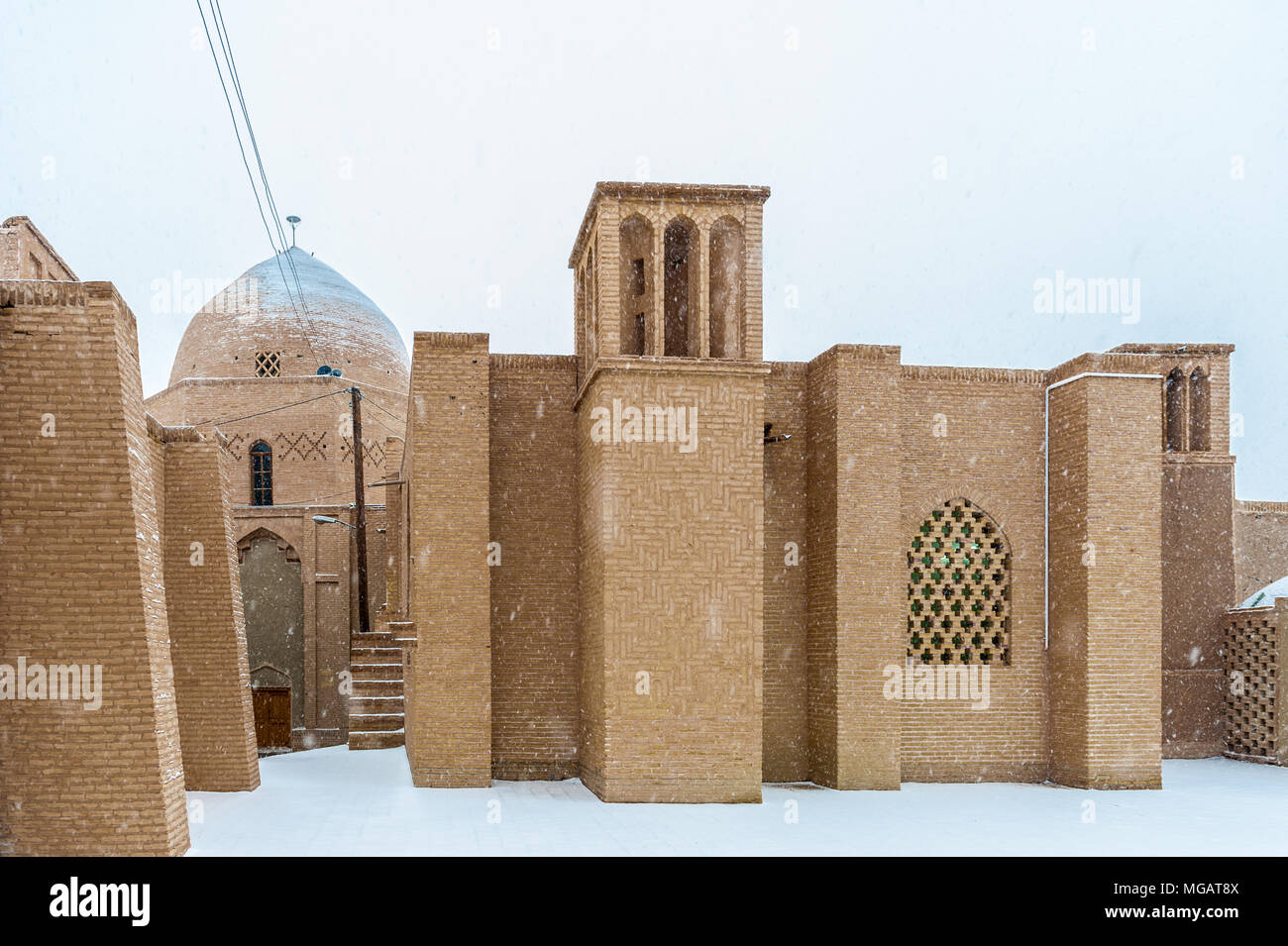 Castle of Narenj, Iran in winter Stock Photo - Alamy