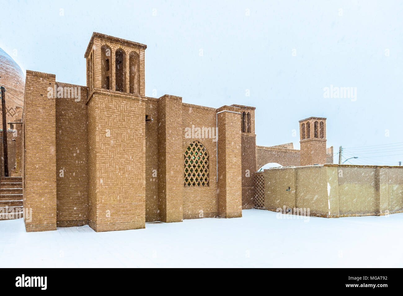 Castle of Narenj, Iran in winter Stock Photo - Alamy
