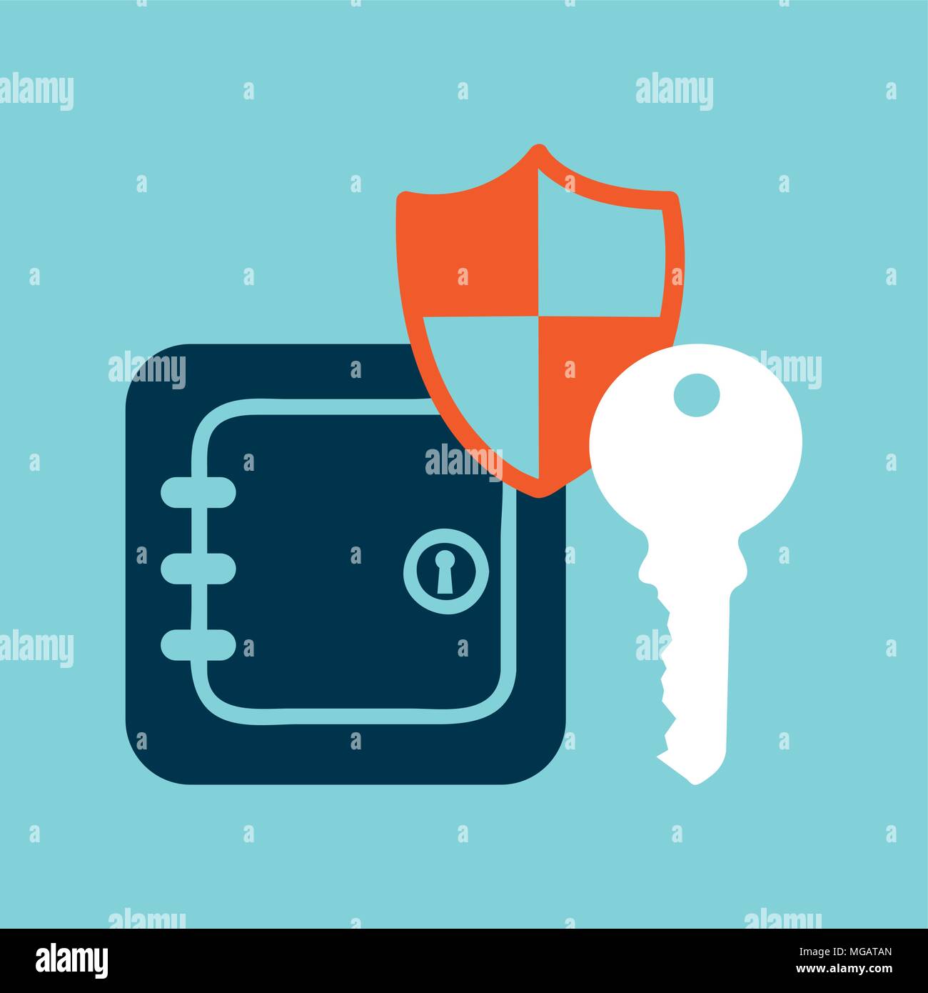 security system design, vector illustration eps10 graphic Stock Vector ...