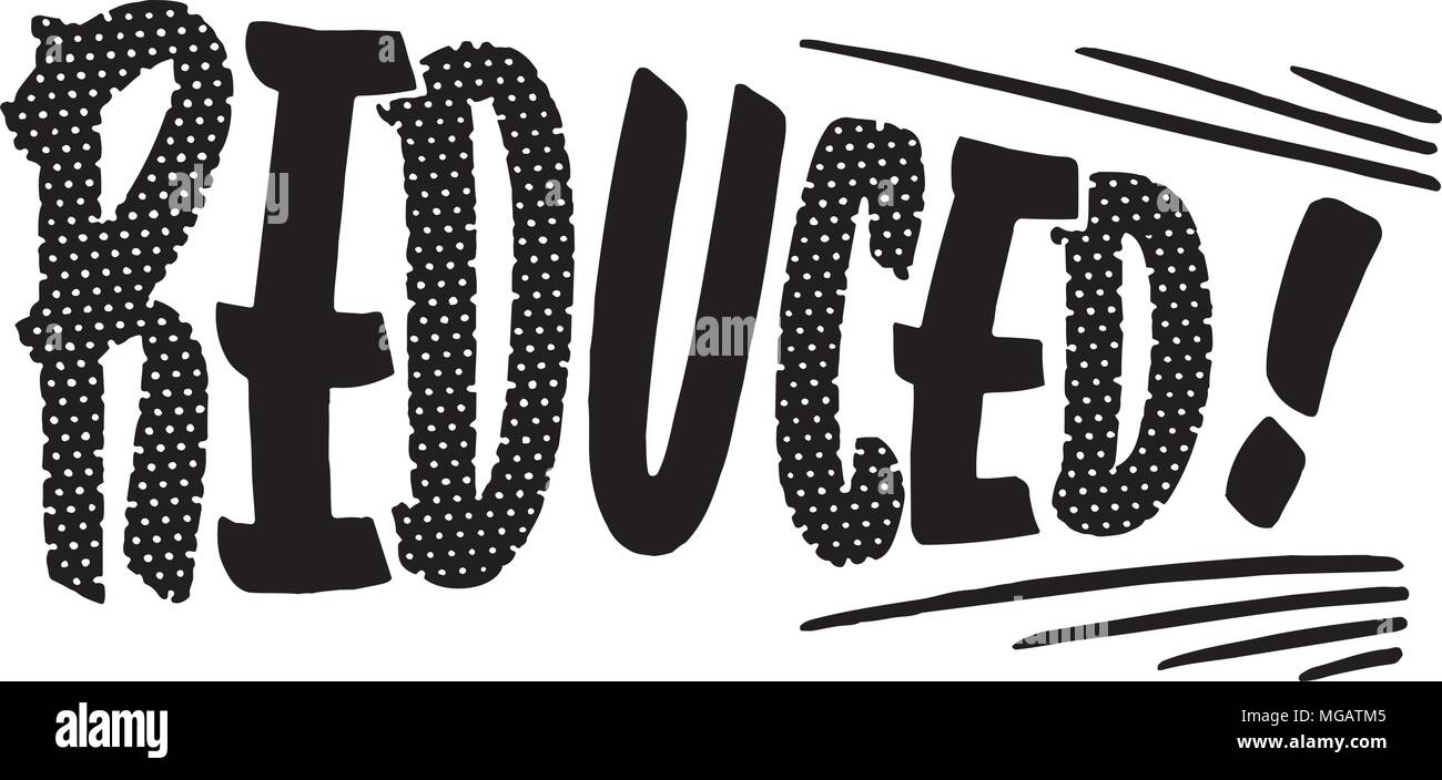 Reduced - Retro Clipart Banner Stock Vector Image & Art - Alamy