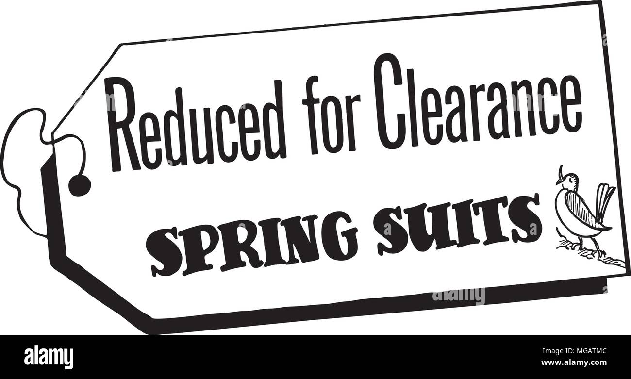 Reduced For Clearance - Retro Clipart Banner Stock Vector Image & Art ...