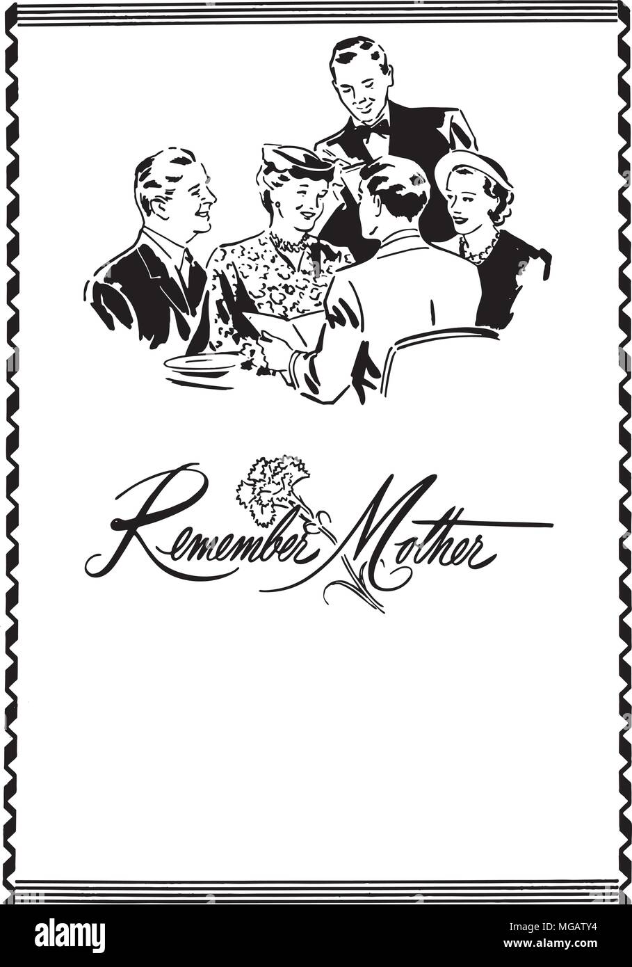 50s ads mother Stock Vector Images - Alamy