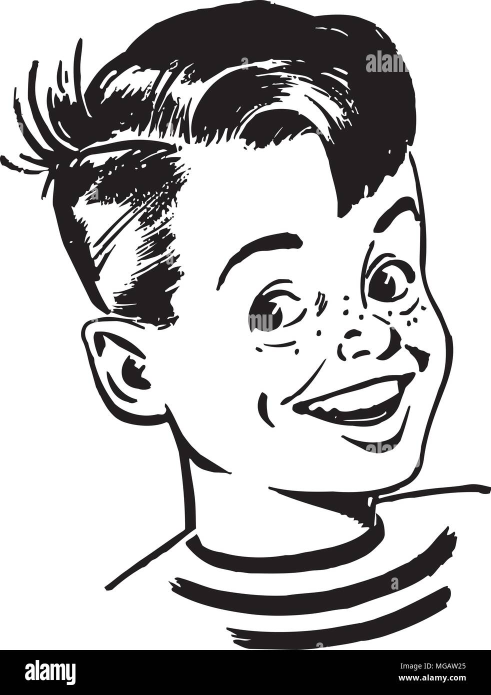 Excited boy vintage retro hi-res stock photography and images - Alamy