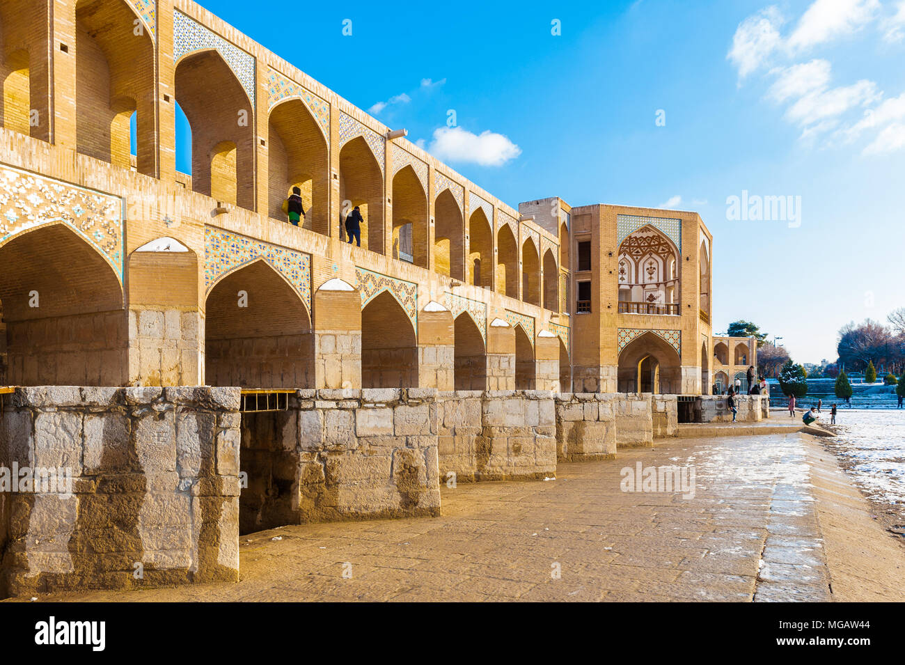 Khaju Bridge, arguably the finest bridge in the province of Isfahan ...