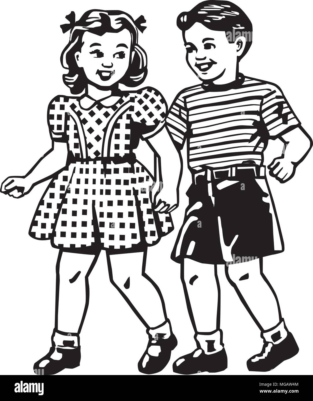 Retro Children - Retro Clipart Illustration Stock Vector Image & Art ... Retro Children - Retro Clipart Illustration Stock Vector Image & Art ...