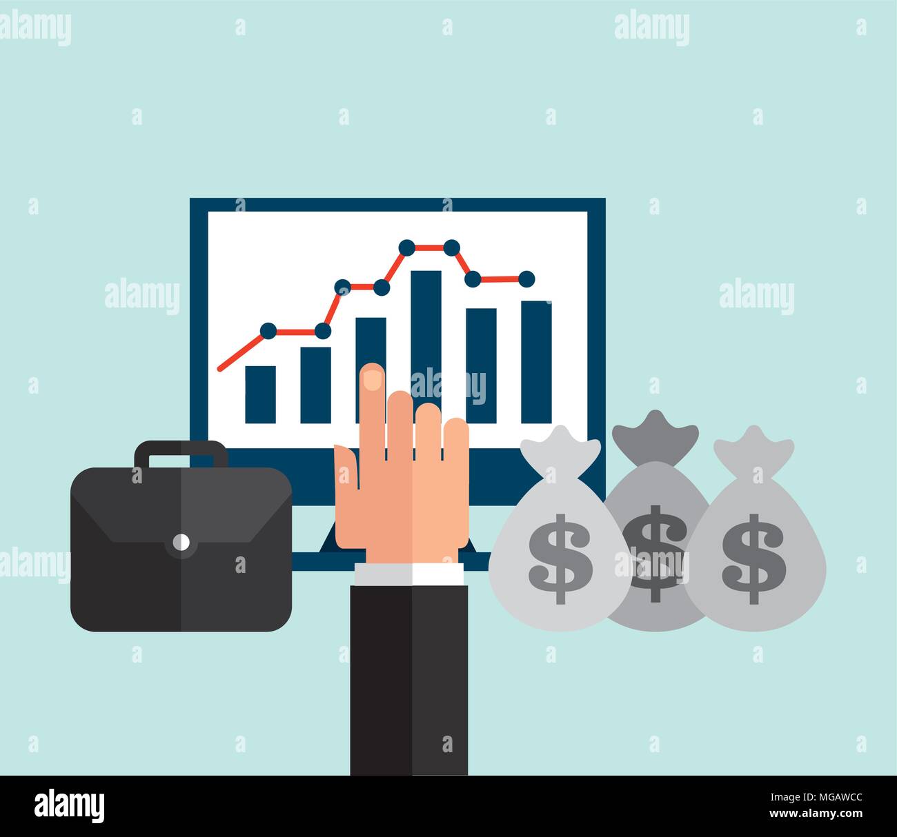 economic obligations design, vector illustration eps10 graphic Stock ...