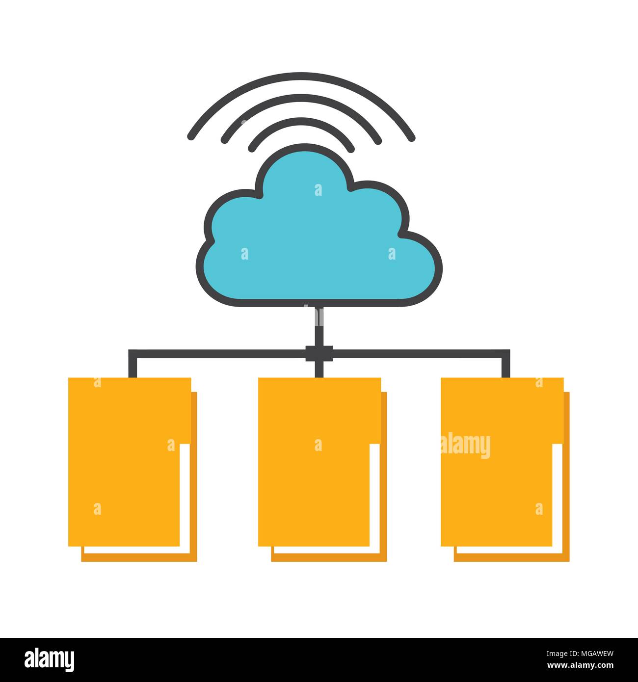 data center design, vector illustration eps10 graphic Stock Vector ...