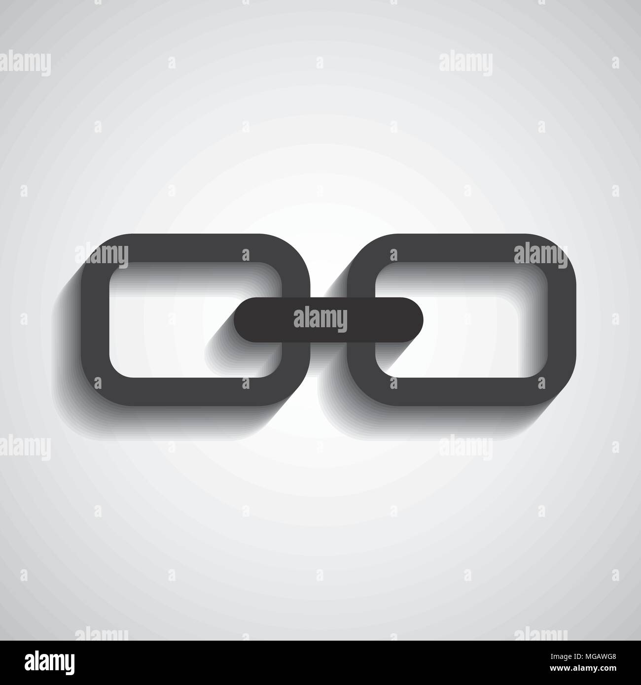 chain link design, vector illustration eps10 graphic Stock Vector Image ...