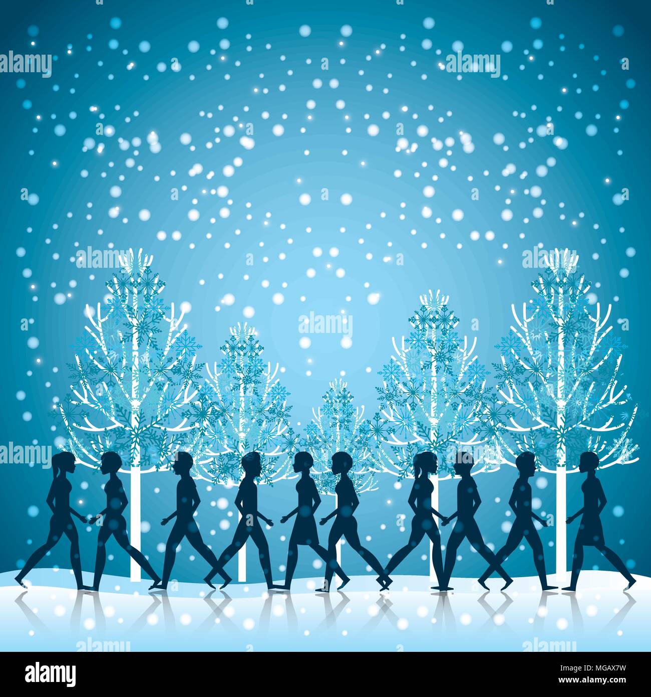 people walking design, vector illustration eps10 graphic Stock Vector ...