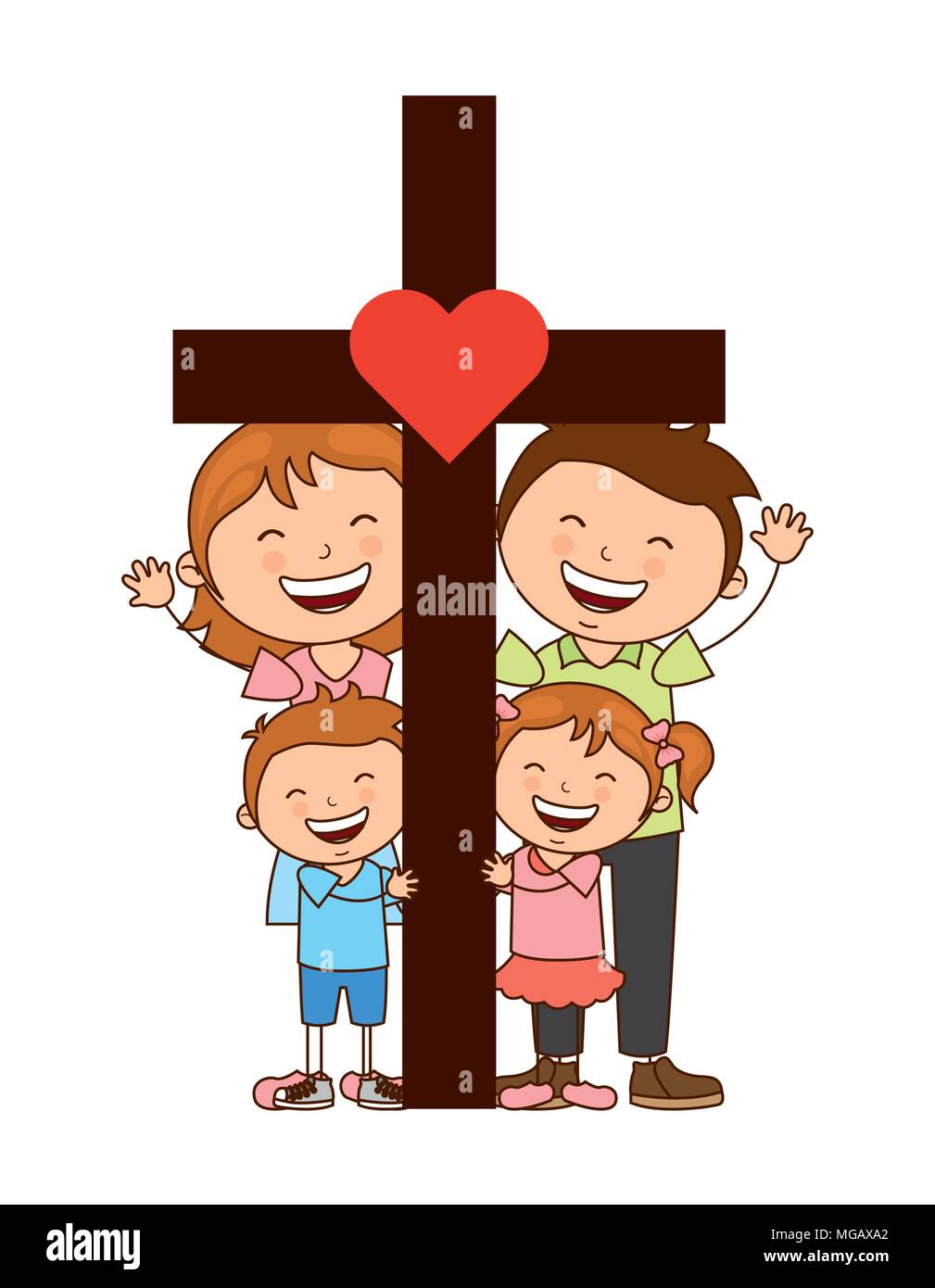god and family design, vector illustration eps10 graphic Stock Vector ...