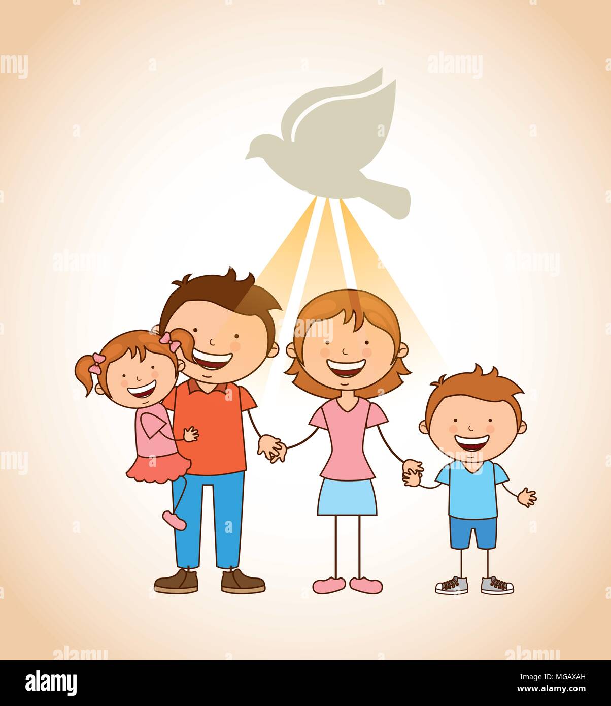 god and family design, vector illustration eps10 graphic Stock Vector ...
