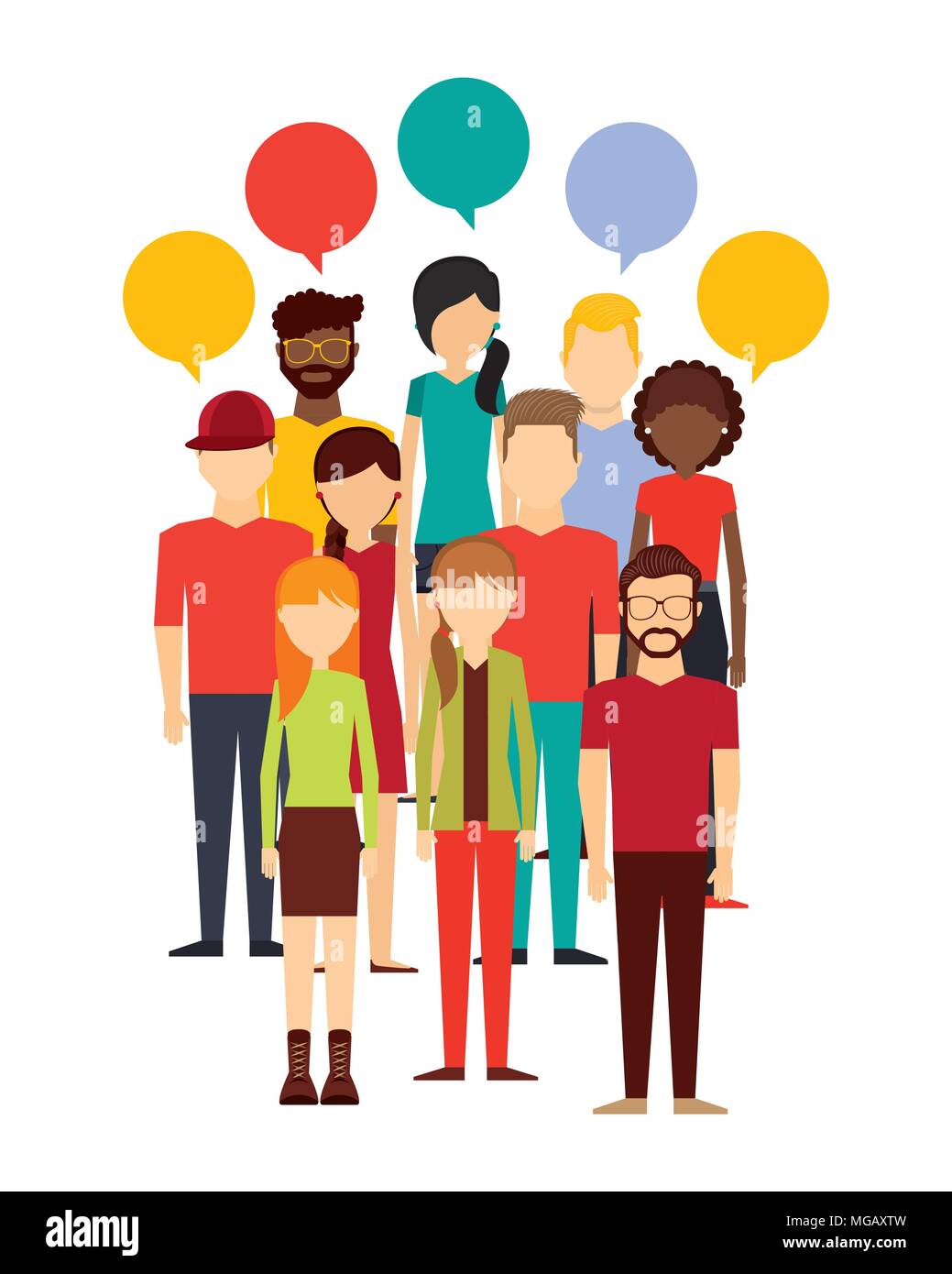 people thinking design, vector illustration eps10 graphic Stock Vector ...