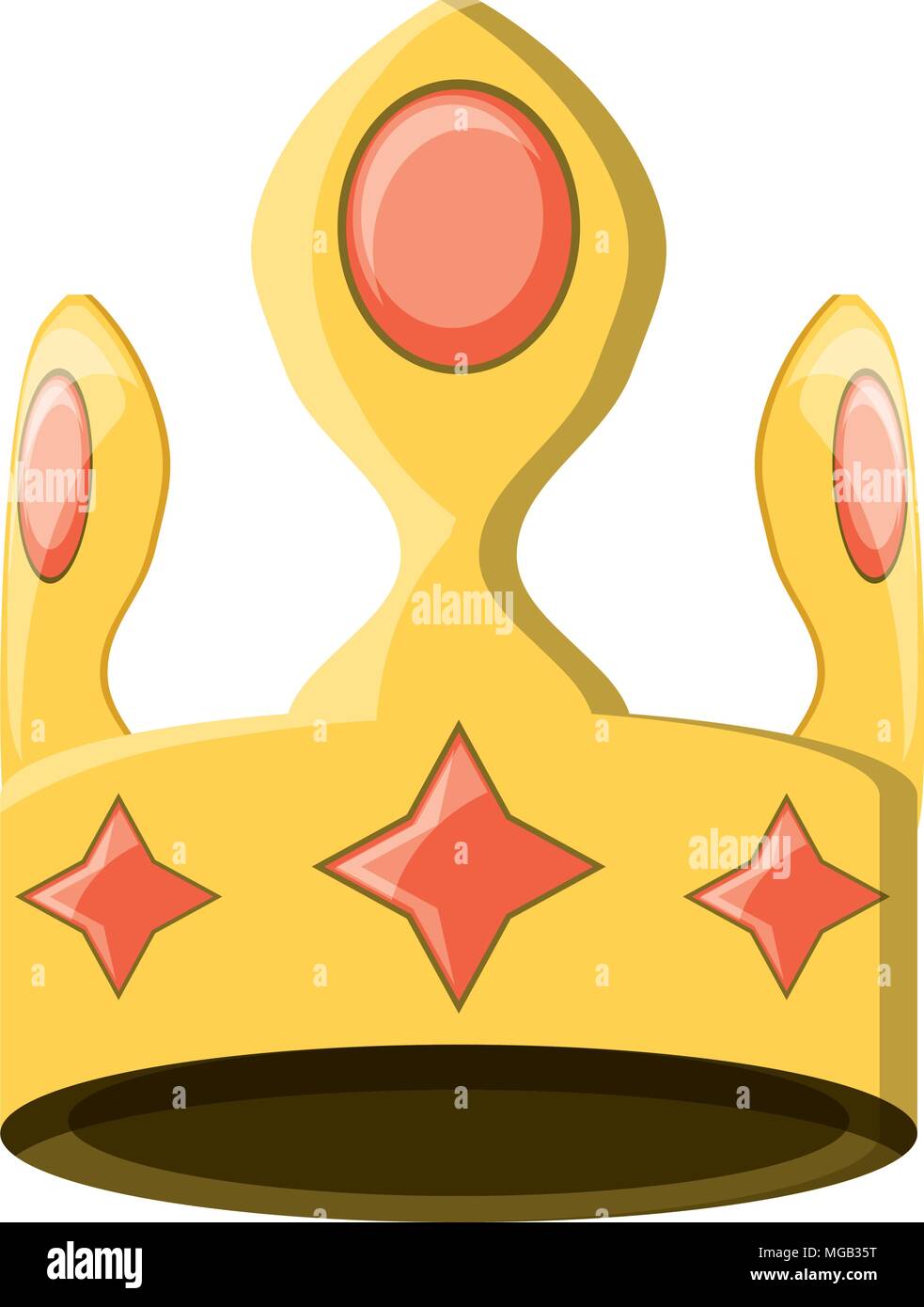 king crown icon over white background, colorful design. vector ...