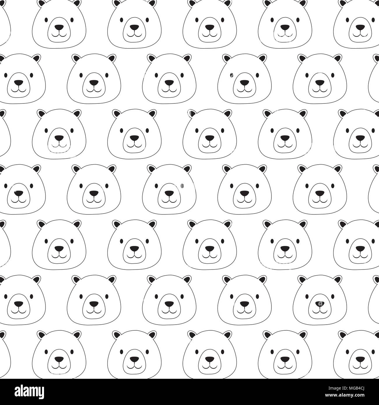 background of cute bears design, vector illustration Stock Vector Image ...