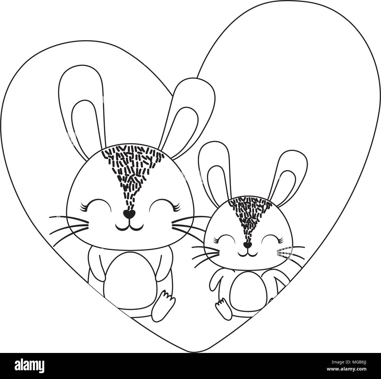 Rabbits with beautiful eyes Stock Vector Images - Alamy