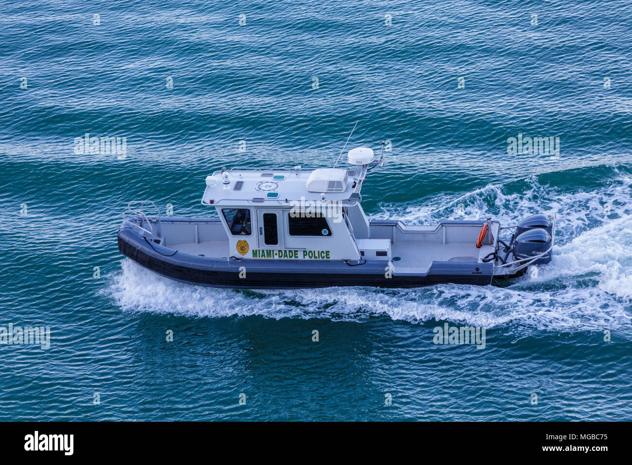Miami Police Boats Miami Beach Police Boat — Stock Photo