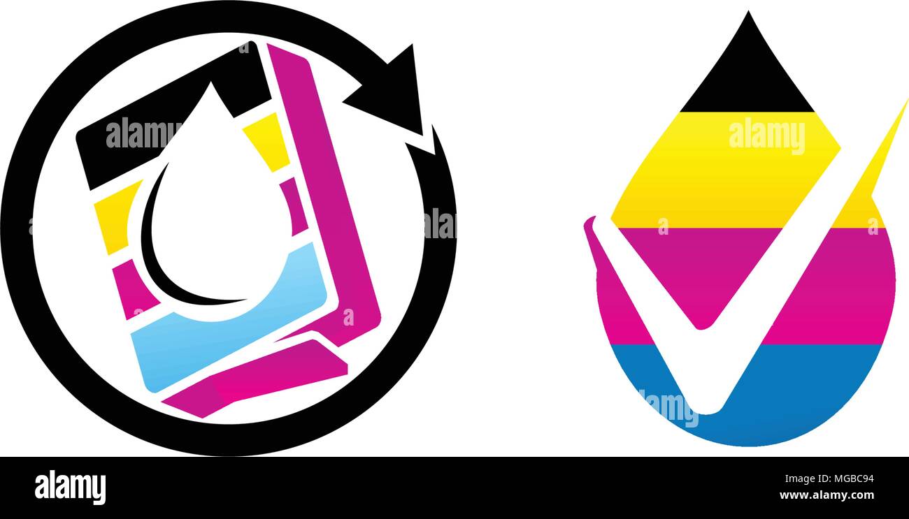 Colors Service Template Set Stock Vector Image & Art - Alamy