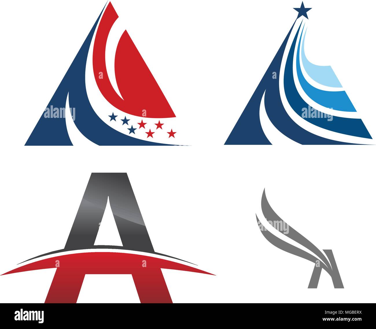 Abbreviation A Template Set Stock Vector Image & Art - Alamy