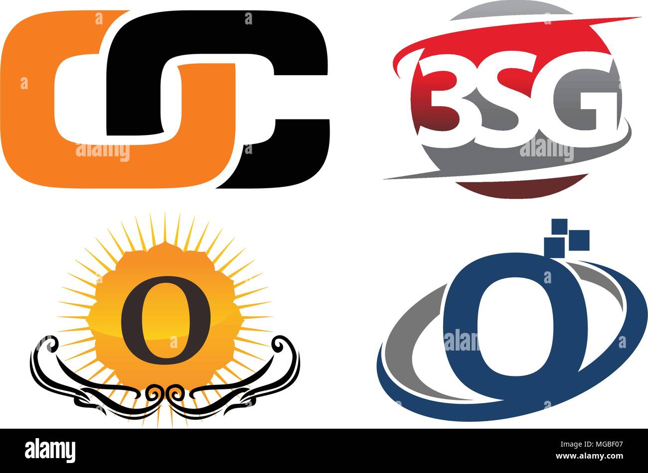 Logotype Modern Template Set Stock Vector Image & Art - Alamy