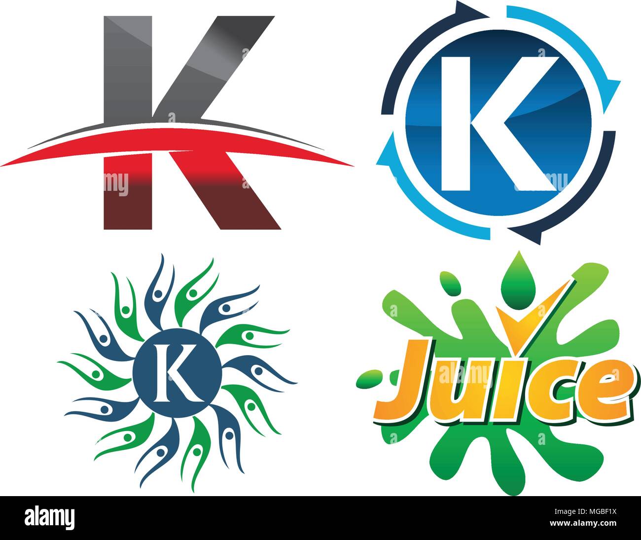 Logotype Modern Template Set Stock Vector Image & Art - Alamy