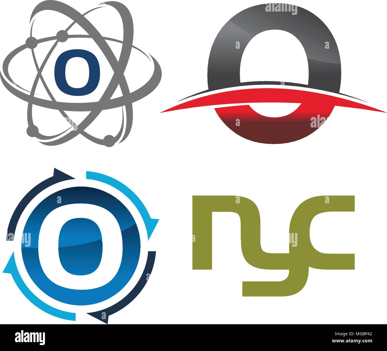 Logotype Modern Template Set Stock Vector Image & Art - Alamy