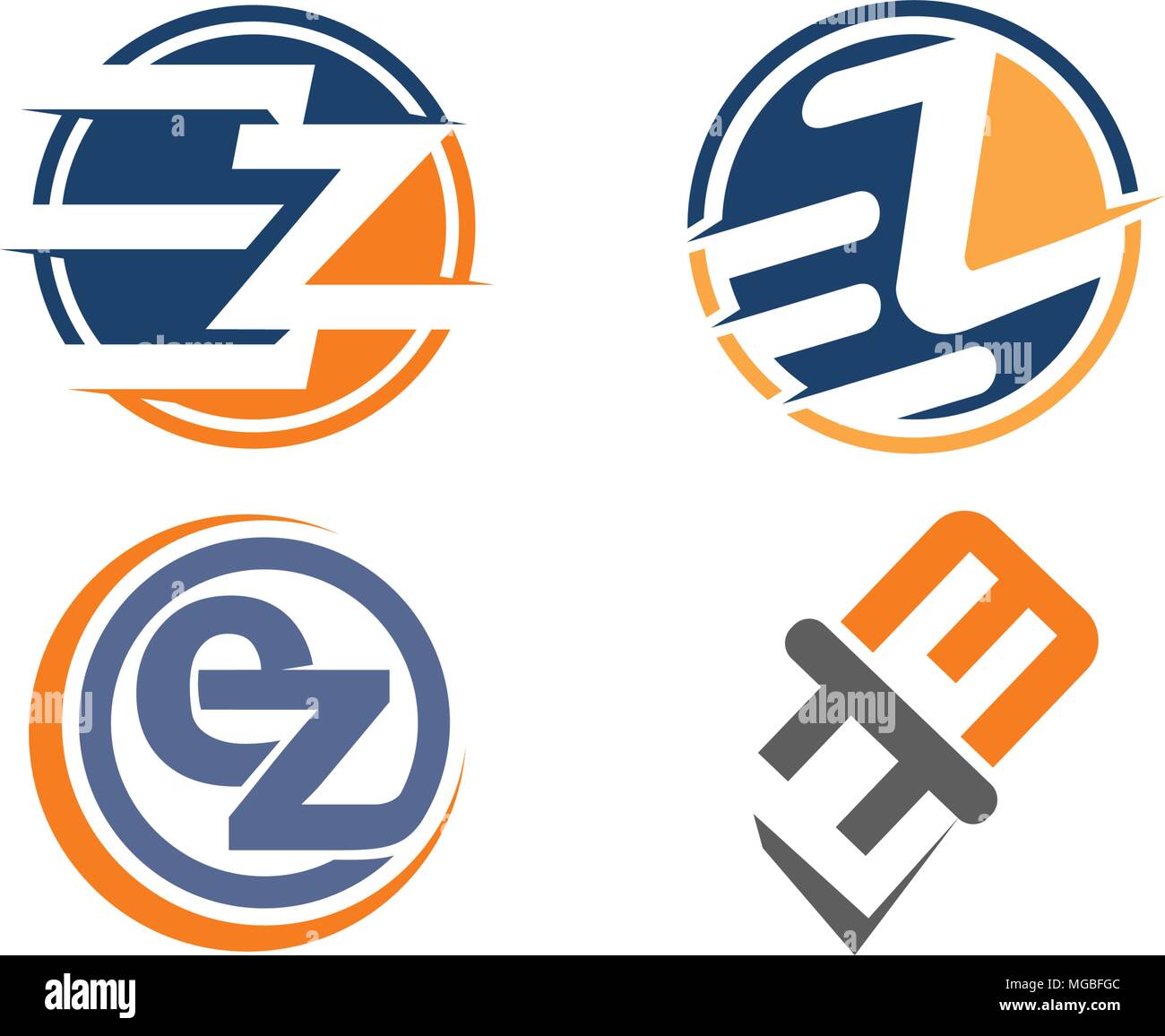 Logotype Modern Template Set Stock Vector Image & Art - Alamy