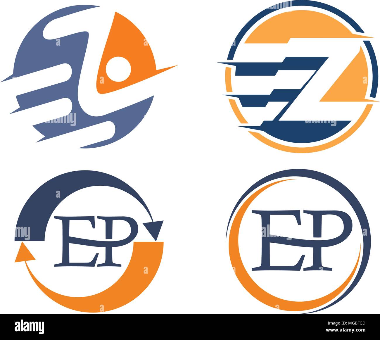 Logotype Modern Template Set Stock Vector Image & Art - Alamy