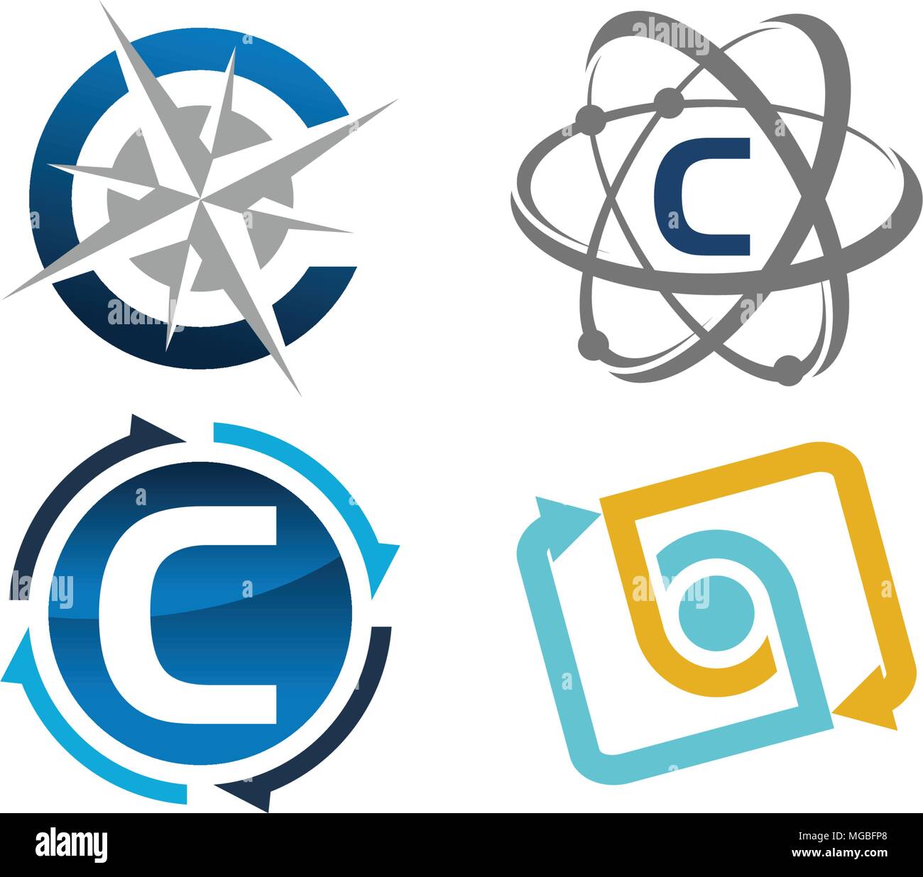 Logotype Modern Template Set Stock Vector Image & Art - Alamy