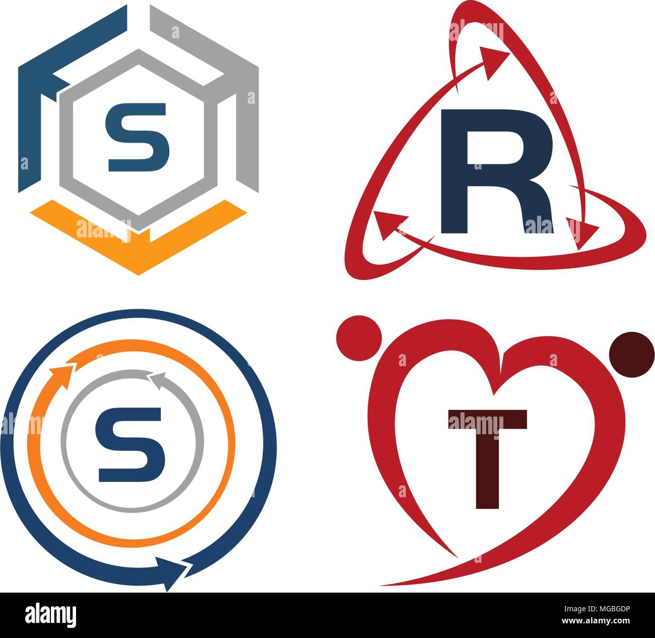 Logotype Modern Template Set Stock Vector Image & Art - Alamy