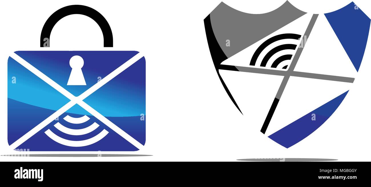 Email Protection Template Set Stock Vector Image & Art - Alamy
