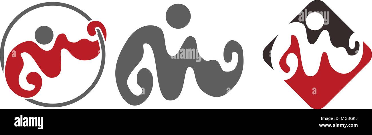 Initial Letter M Muscle Fitness Set Stock Vector Image & Art - Alamy